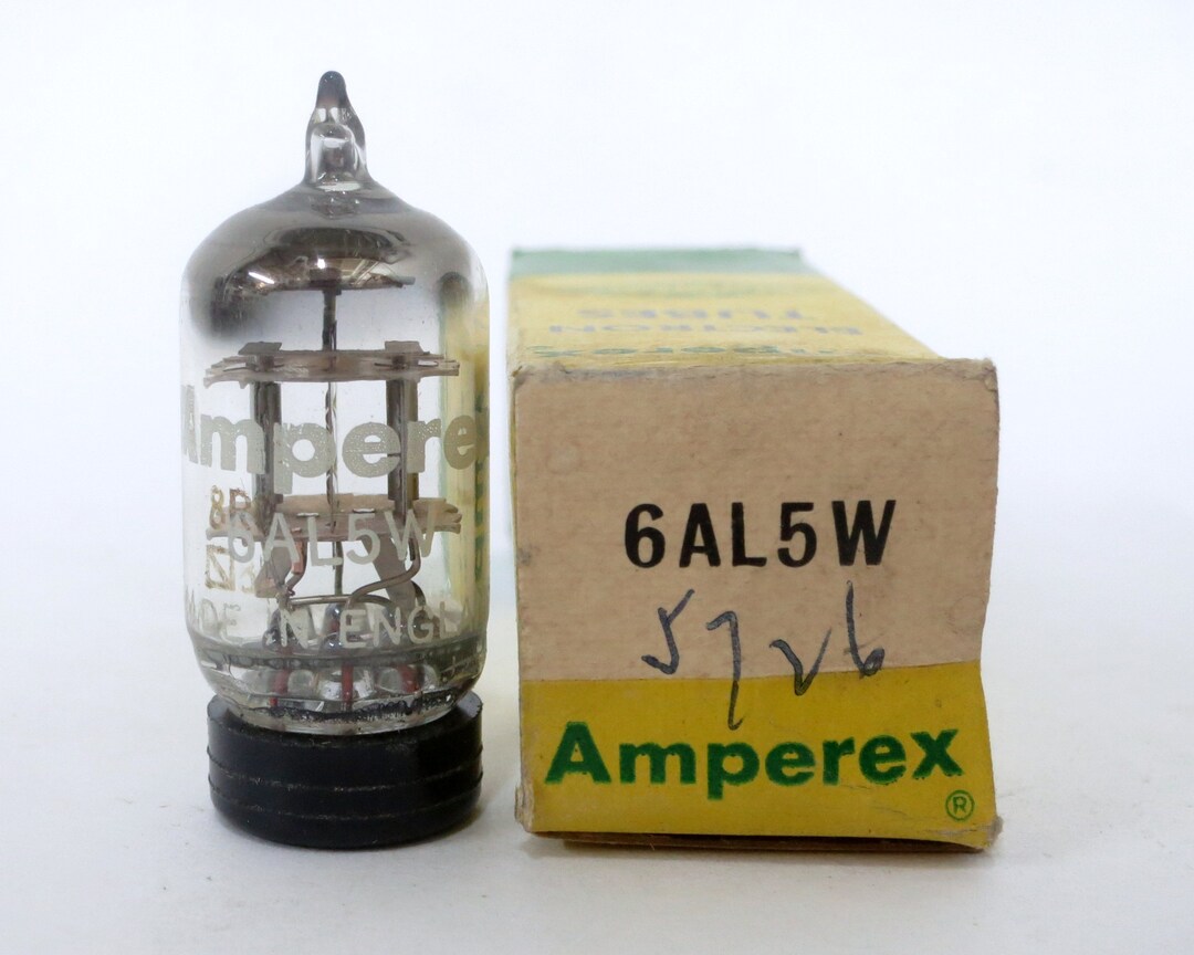 Amperex 6AL5W Vacuum Tube Ruggedized 6AL5 New Old Stock in Original Box ...