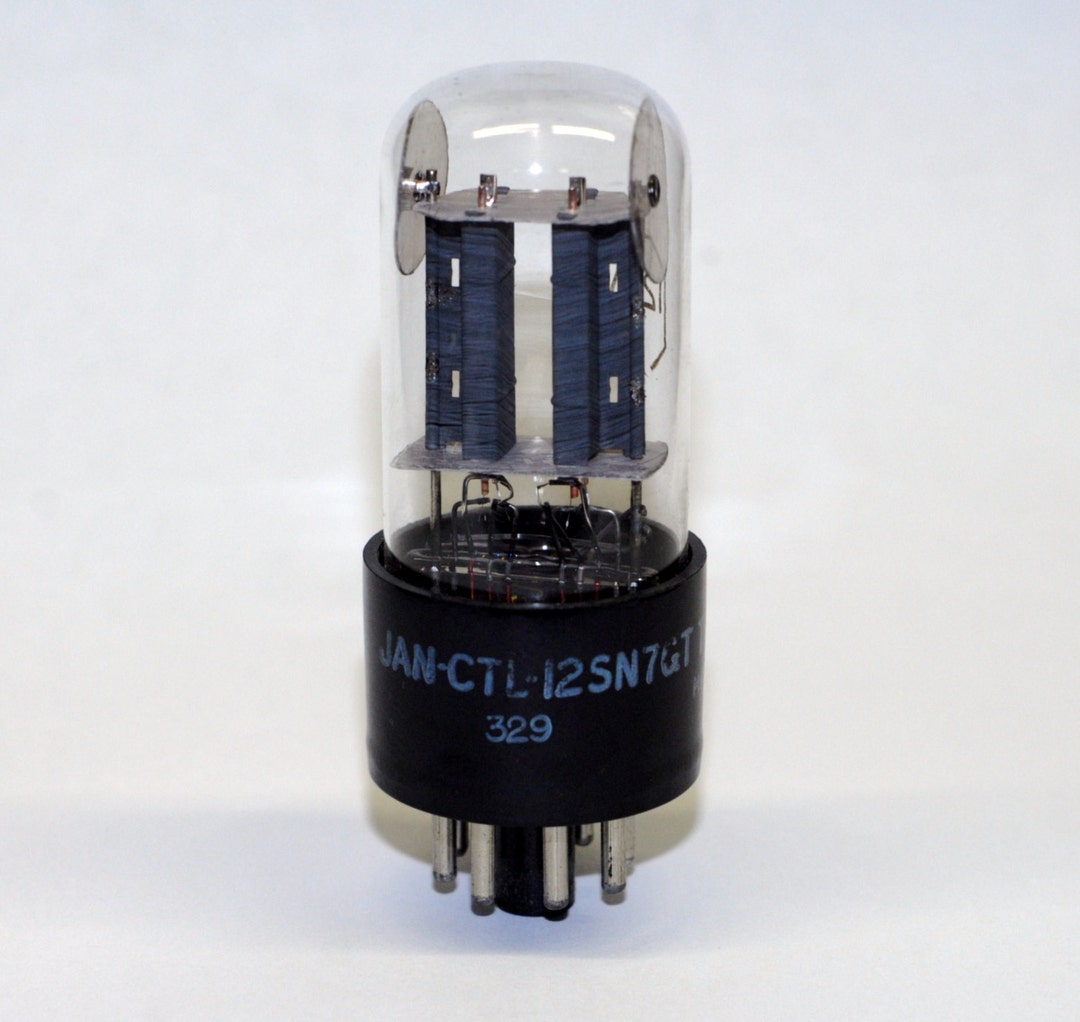 Tung Sol 12SN7GT Vacuum Tube ROUND Mica Insulators 1950's New Old Stock ...