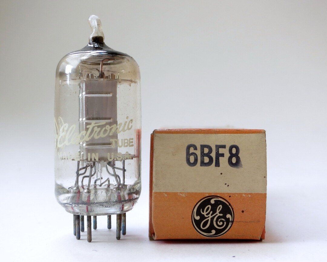 GE 6BF8 Vacuum Tube - 9 Pin Miniature Sextuple Diode - New Old Stock ...