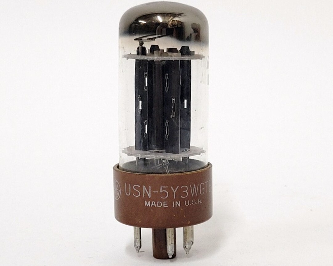 GE USN 5Y3WGTB Vacuum Tube - Brown Base - Black Plates - Indirectly ...