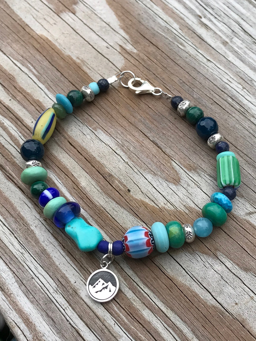 Funky Bracelet Trade Bead African Bead Bracelet EARTH DAY Bracelet ...
