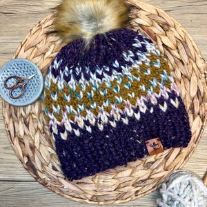 Tri-color Fair Isle Beanies (mommy & Me) - Etsy