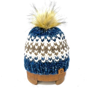 Tri-color Fair Isle Beanies (mommy & Me) - Etsy