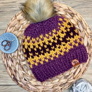 Tri-color Fair Isle Beanies (mommy & Me) - Etsy