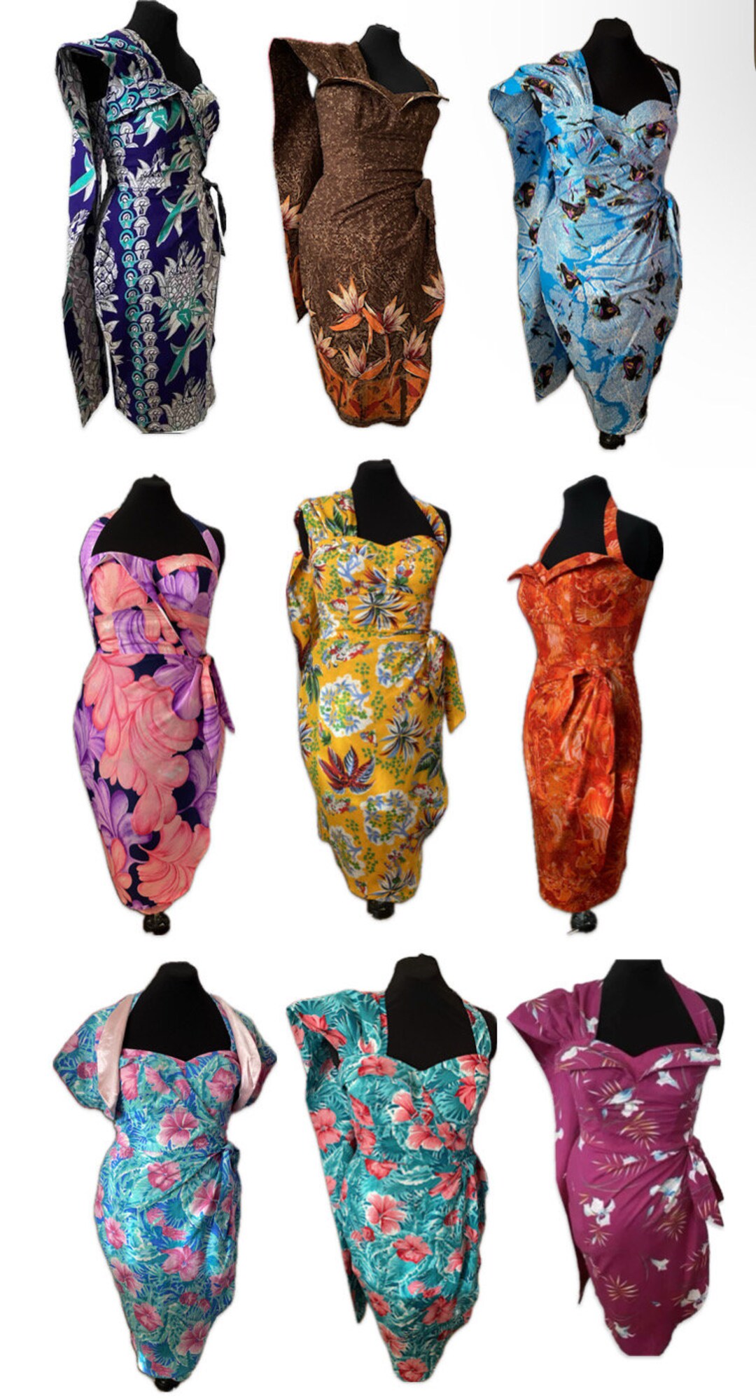 Design Your Sarong Dress- Made to Measure - Etsy