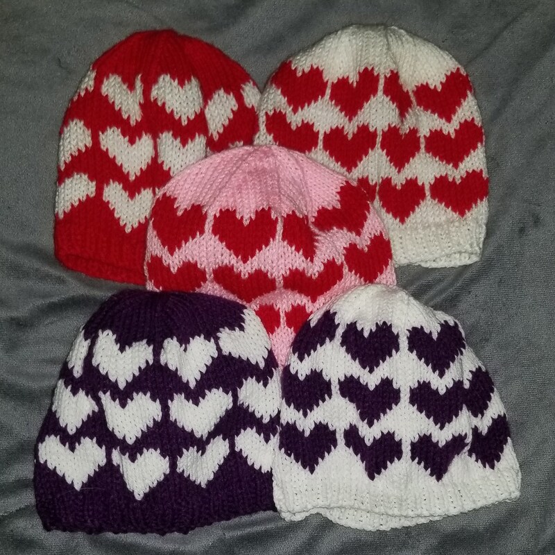 Heart Beanie - Etsy