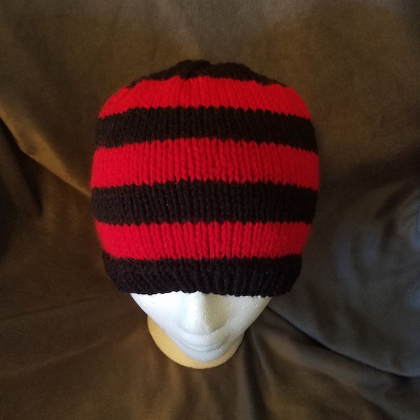 Red Knit Hat - Etsy