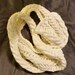 Hand Knit Cream Cable and Lace Scarf - Etsy
