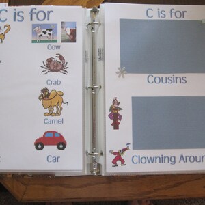 All About Me ABC Photo Educational Scrap Book - Etsy