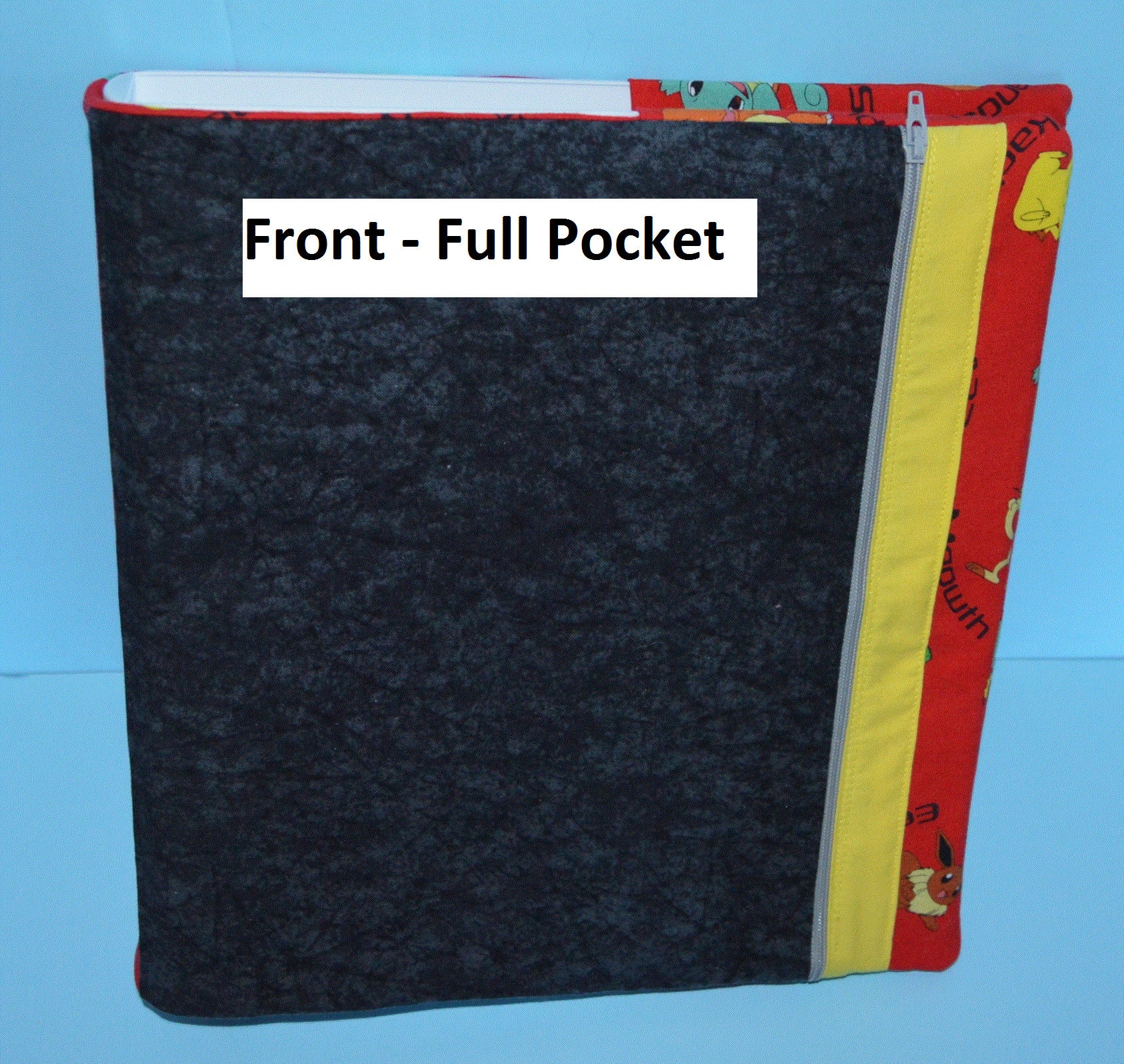 Blue Pokemon 3-Ring Padded Trading Card Binder With Zippered | Etsy