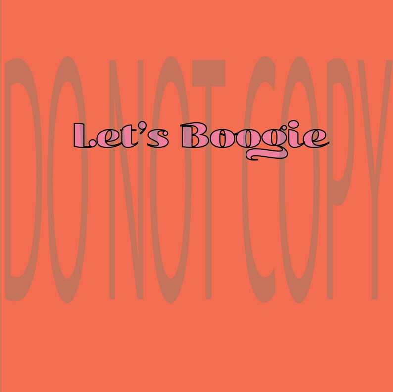 Let's Boogie Digital Print - Etsy