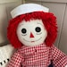 36 Inch Large Raggedy Ann Doll Traditional Blue Dress Handmade Doll - Etsy