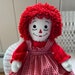 36 Inch Large Raggedy Ann Doll Traditional Blue Dress Handmade Doll - Etsy
