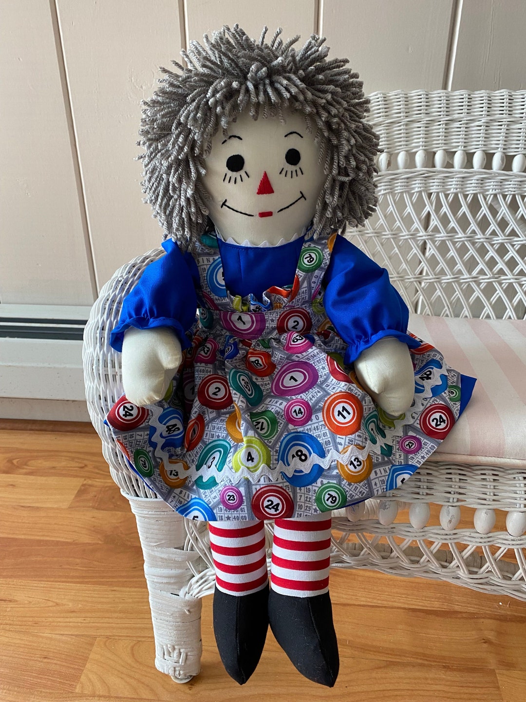 Bingo Raggedy Grandma 20 Inch Doll Handmade Personalized Custom Doll ...