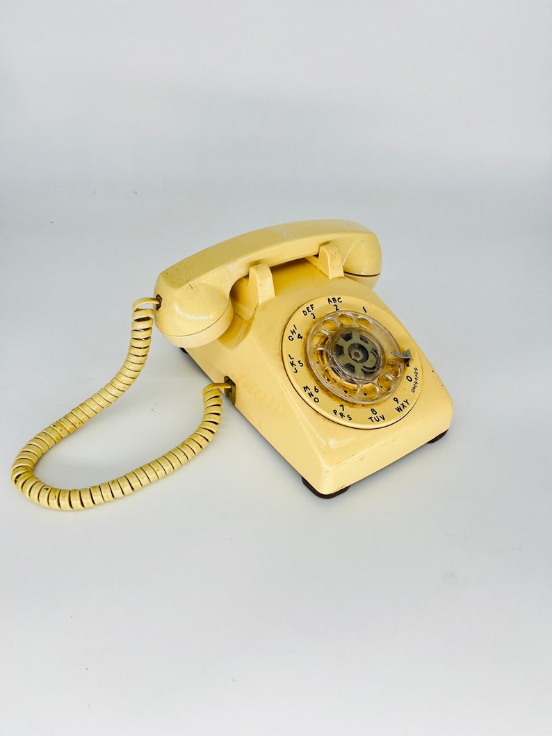 Vintage Tan Western Electric Rotary Dial Telephone - Etsy