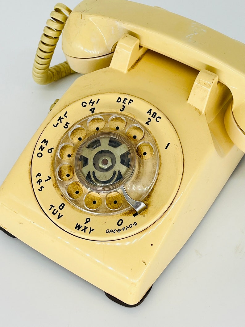 Vintage Tan Western Electric Rotary Dial Telephone - Etsy