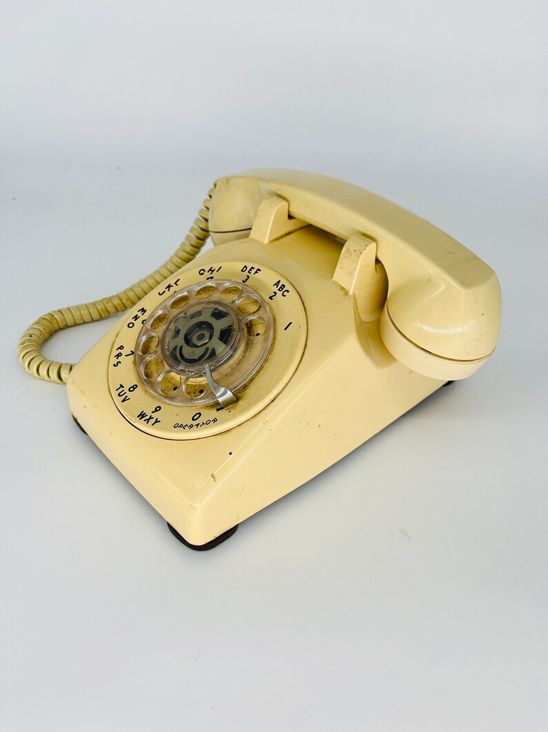 Vintage Tan Western Electric Rotary Dial Telephone - Etsy