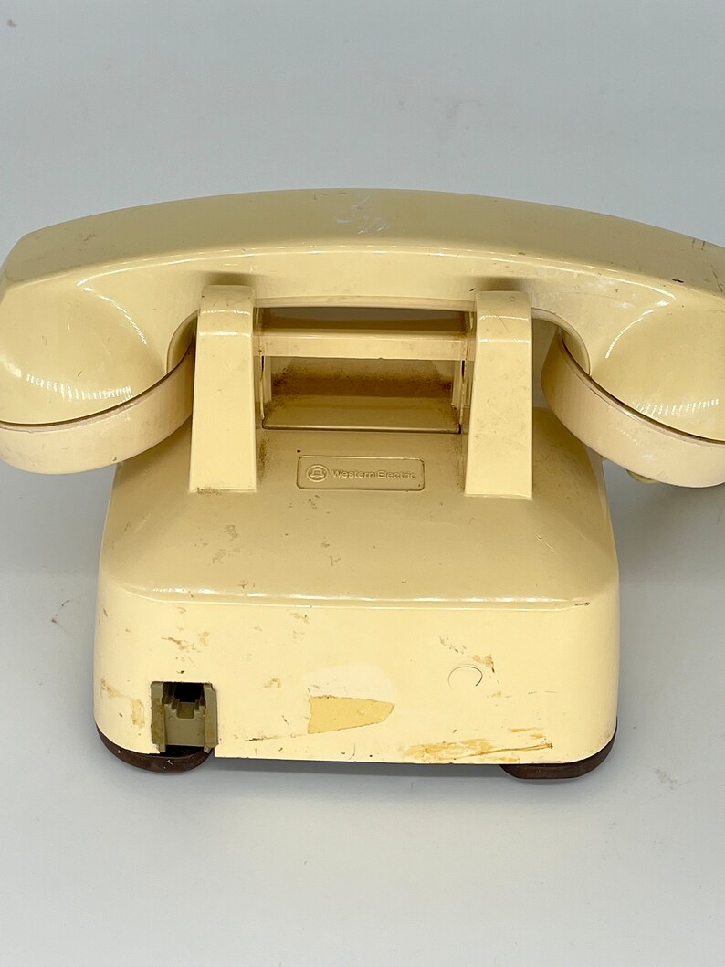 Vintage Tan Western Electric Rotary Dial Telephone - Etsy