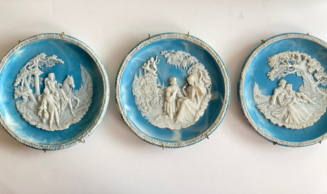Set of 3 Collectible Shakespeare Decorative Wall Plates / Sonnets ...