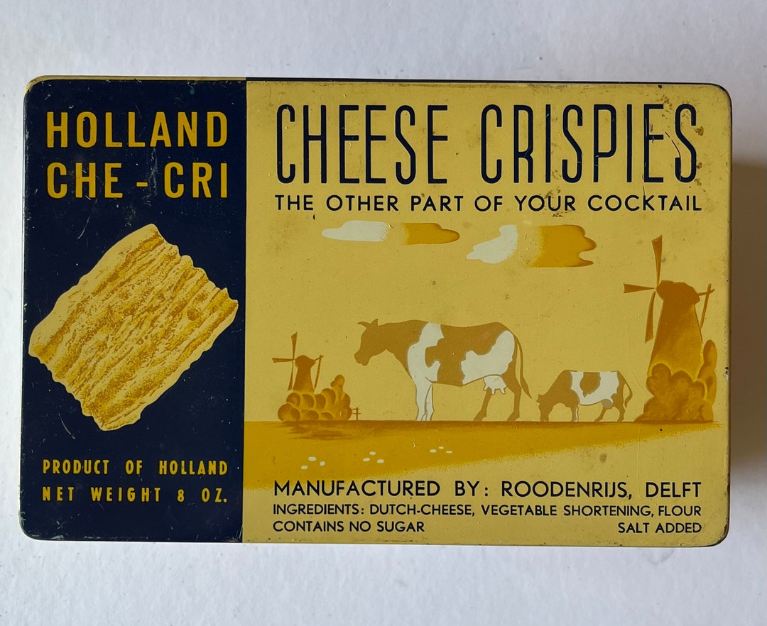 Vintage Che Cri Cheese Crispies Tin / Holland Tin Box - Etsy