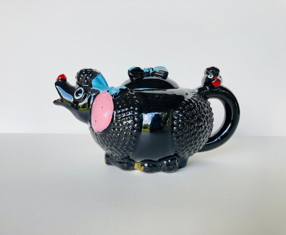 Wonderful Vintage Poodle Ceramic Teapot - Etsy