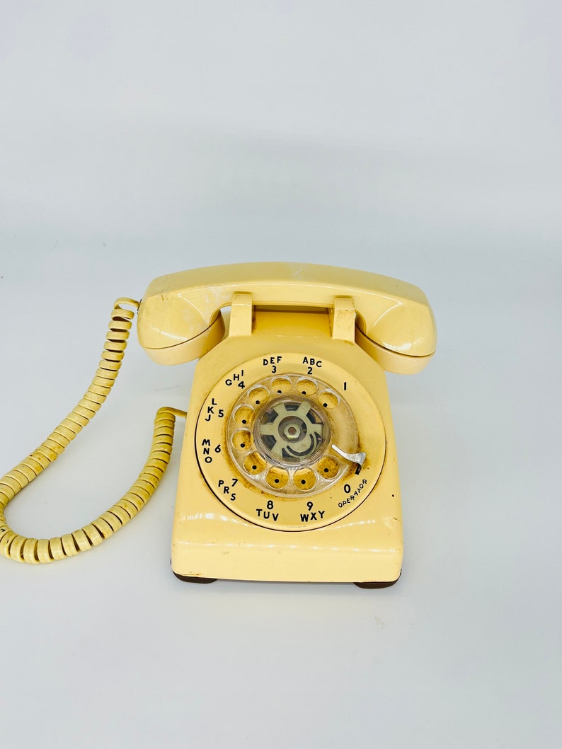 Vintage Tan Western Electric Rotary Dial Telephone - Etsy
