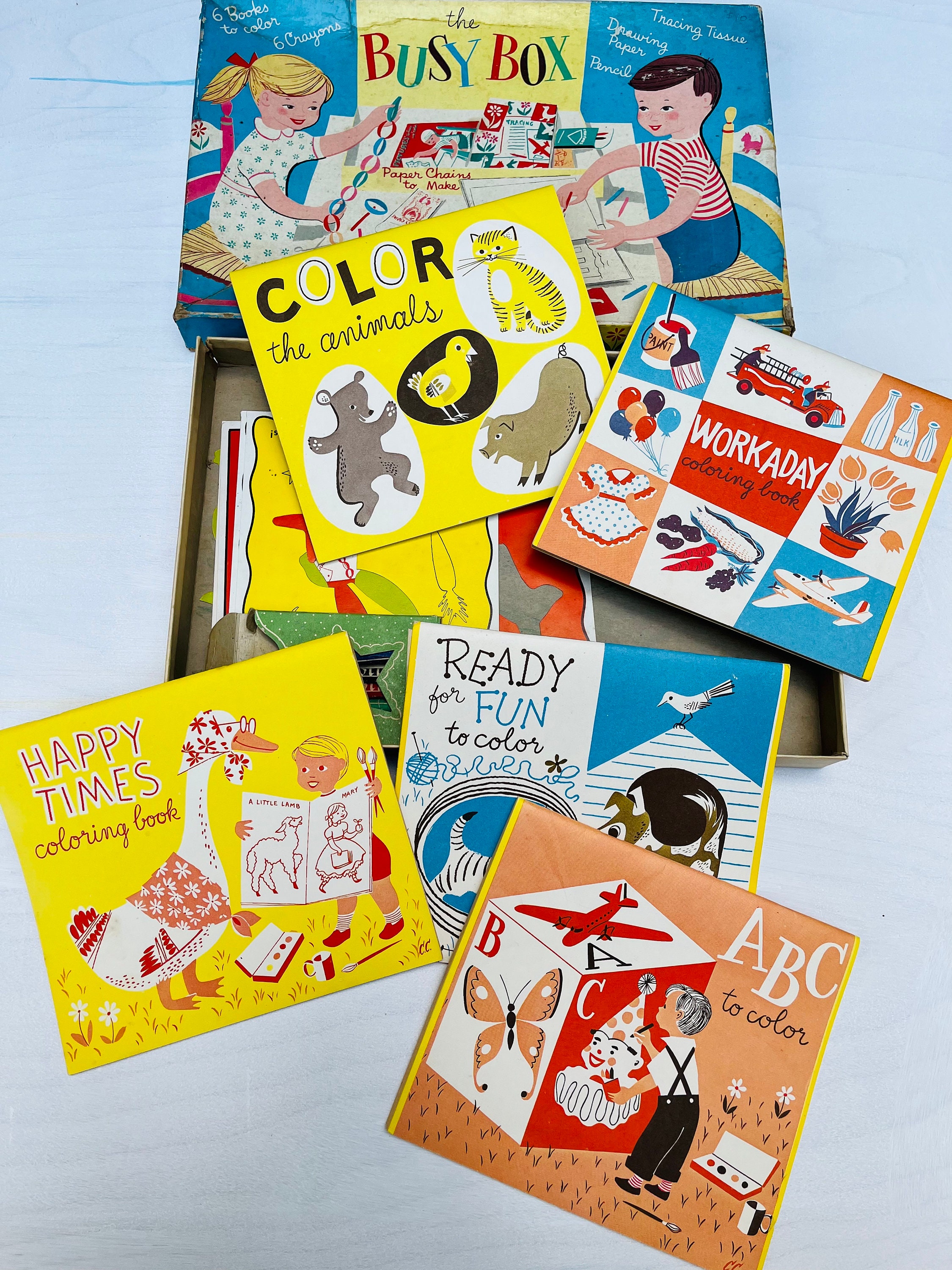 Vintage Busy Box Craft and Activity Kit Circa 1950s - Etsy