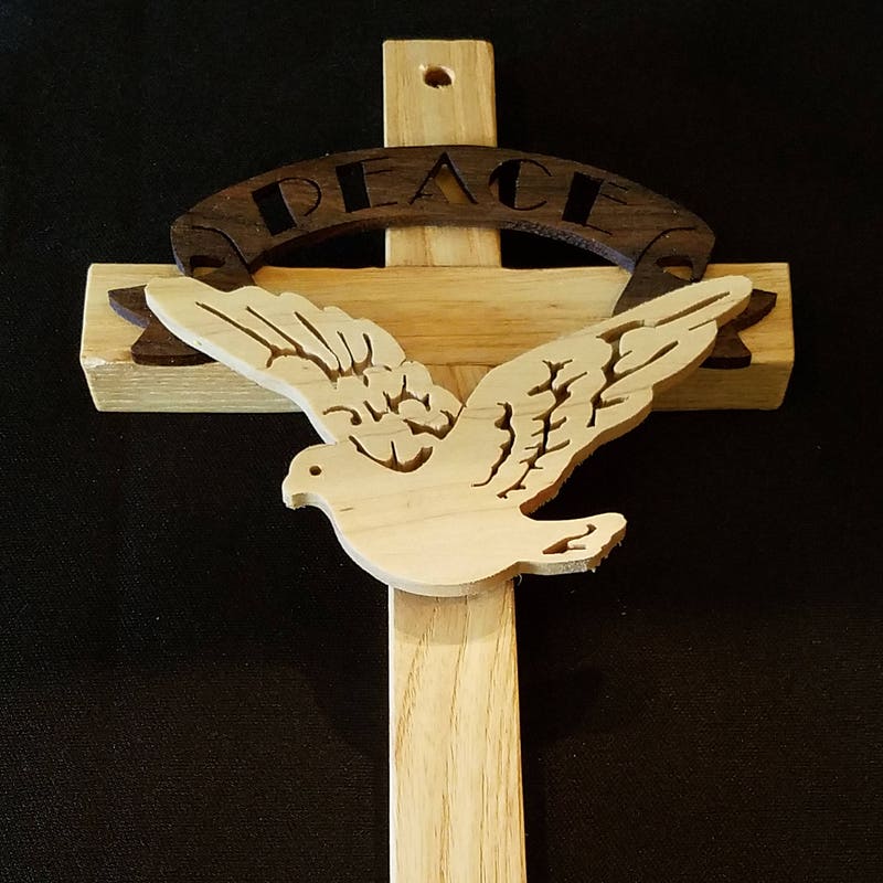 Peace Dove Cross - Etsy