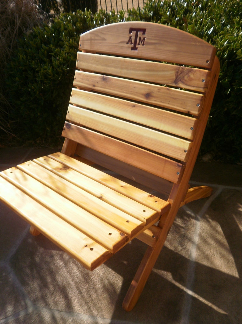 CUSTOM ORDER: Handmade Folding Tailgate Chair licensed - Etsy