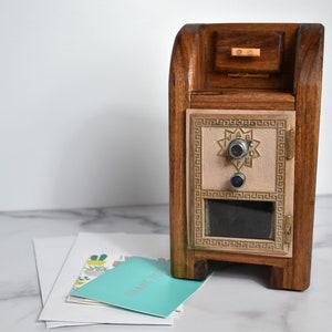 Handmade Walnut Mailbox Bank: Adult Piggy Bank, Office Decor - Etsy