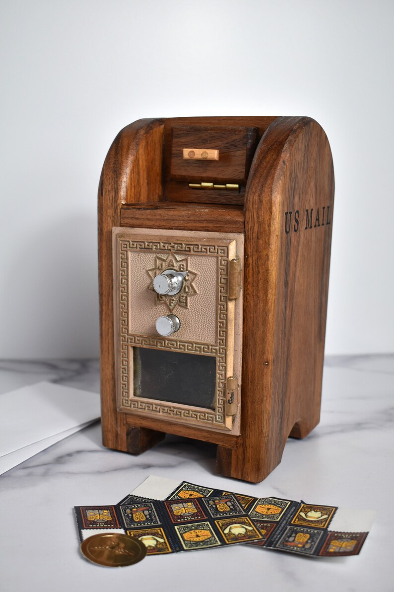 Handmade Walnut Mailbox Bank: Adult Piggy Bank, Office Decor - Etsy