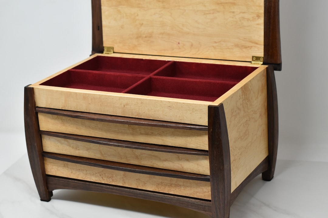 Handmade 3-drawer Jewelry Box (made-to-order!) - Etsy