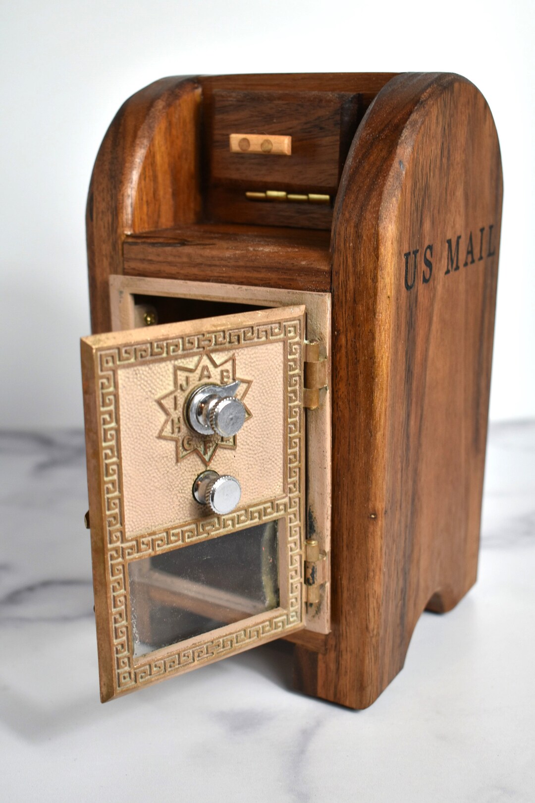 Handmade Walnut Mailbox Bank: Adult Piggy Bank, Office Decor - Etsy