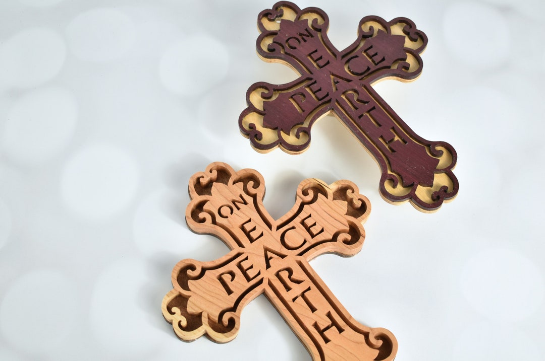 Peace on Earth Cross - Etsy
