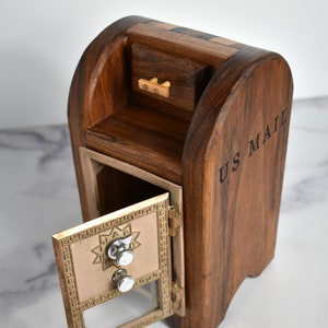Handmade Walnut Mailbox Bank: Adult Piggy Bank, Office Decor - Etsy