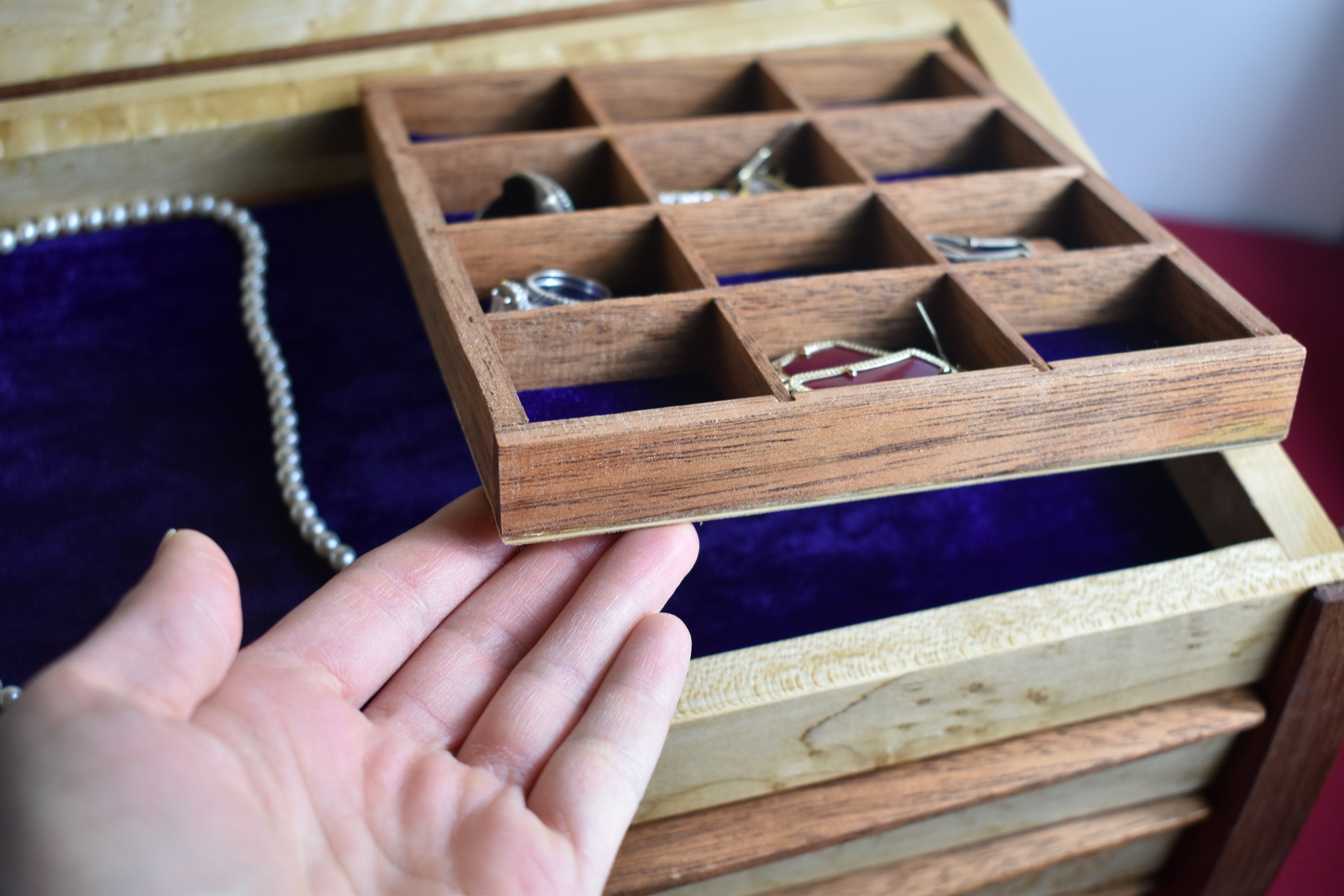 Handmade 4-drawer Jewelry Box made-to-order - Etsy