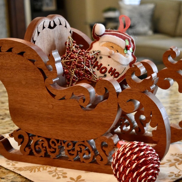 Wooden Sleigh - Etsy