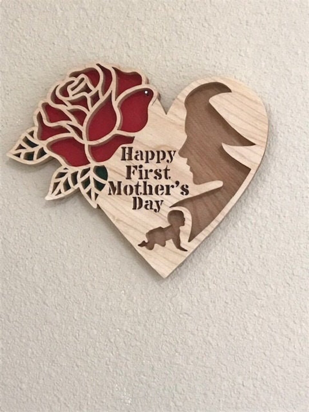 Handmade Mom Plaque - Decorative Wooden Plaque - Gift for First-time ...