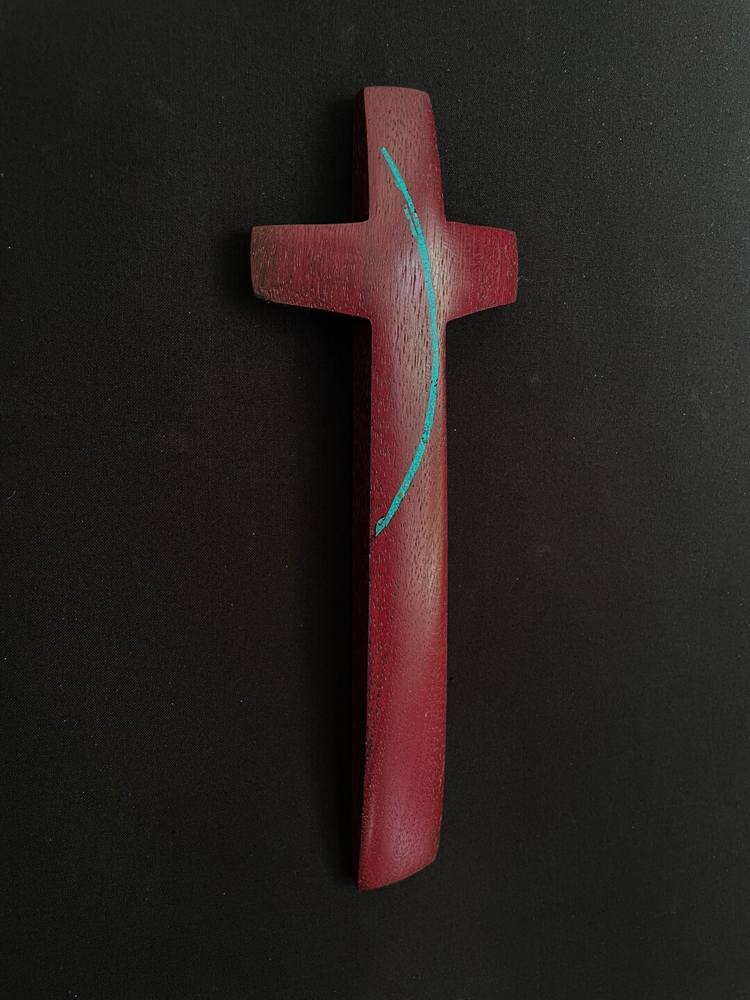 10 " High X 3" Wide Purple Heart Wall Cross - Etsy