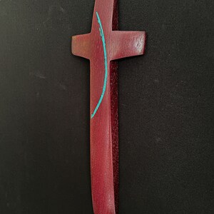 10 " High X 3" Wide Purple Heart Wall Cross - Etsy