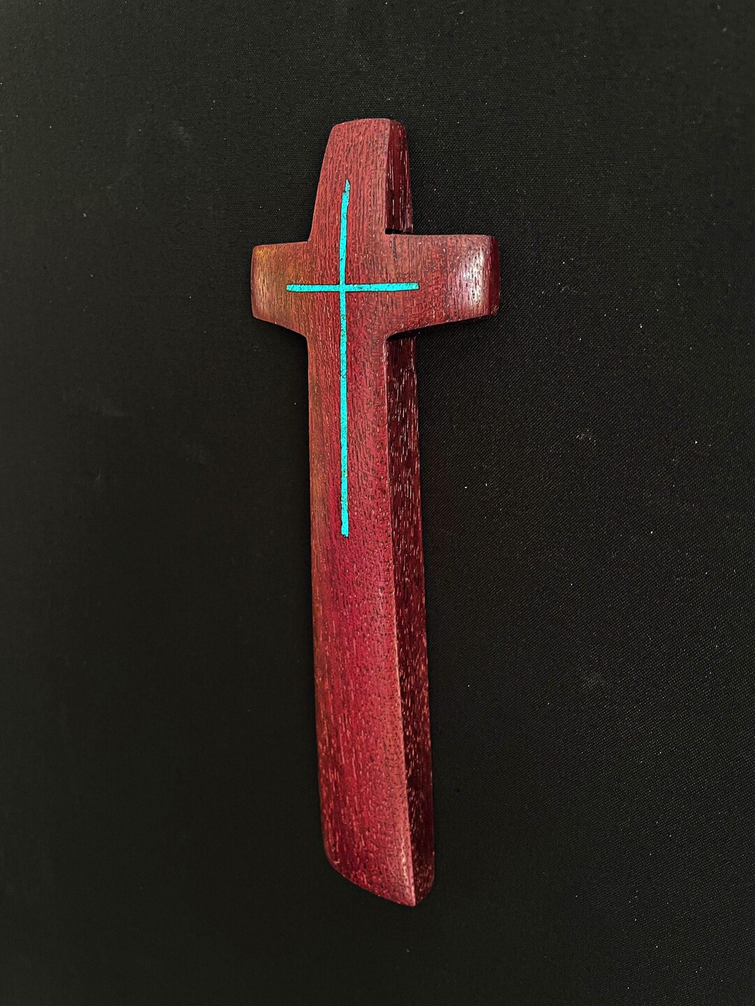 8 " High X 2" Wide Purple Heart Wall Cross - Etsy