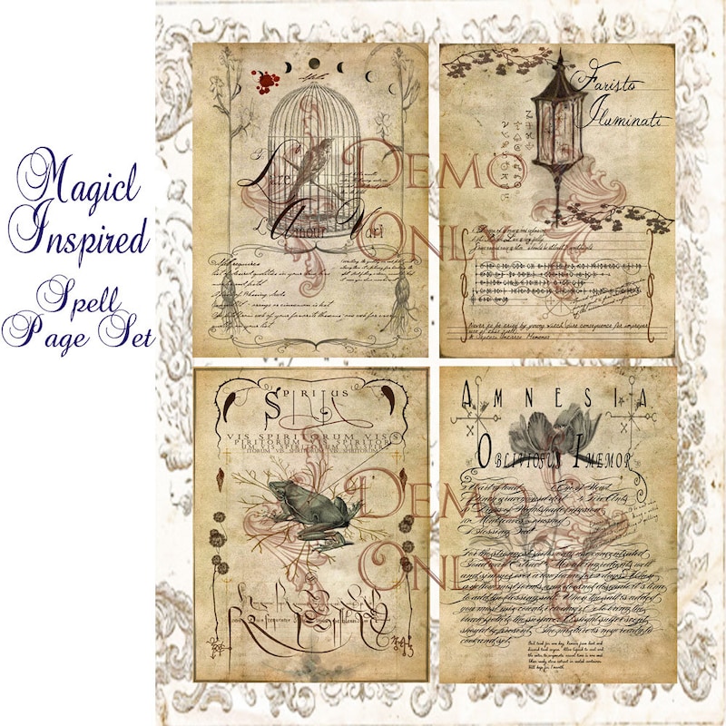 Spell Pages - Etsy