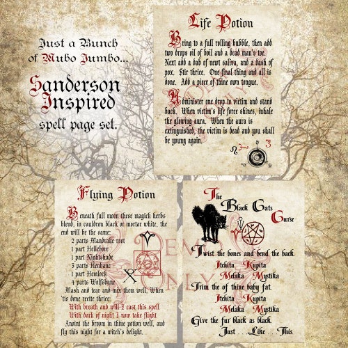 Book of Shadows Pages Vol One Grimoire Witch Ideas Spell | Etsy