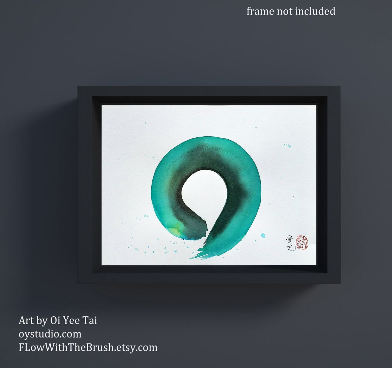 Blue Enso Zen Circle Painting Original - Etsy