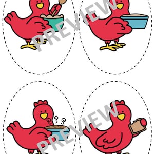 Little Red Hen - Puppets| Fairy Tales| - Etsy