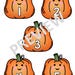 Five Little Pumpkins Song: Number Rhyme Stick Puppets (digital Download ...