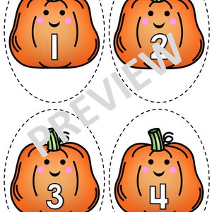 Five Little Pumpkins Song: Number Rhyme Stick Puppets (digital Download ...