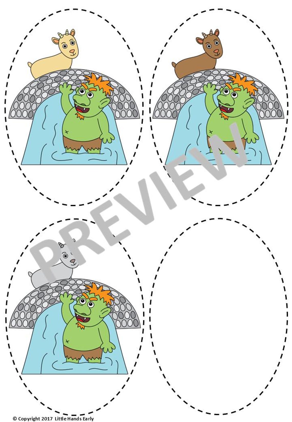 Three Billy Goats Gruff - Puppets | Fairy Tales| - Etsy