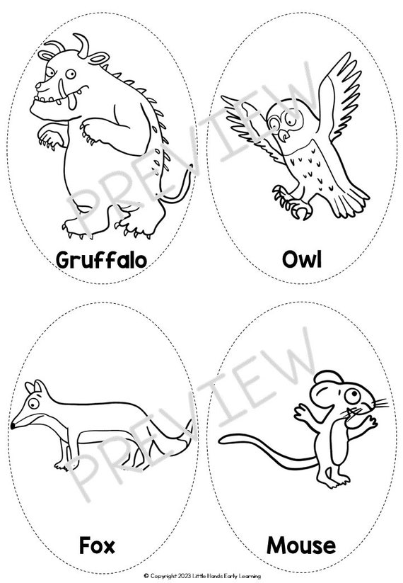 Gruffalo Fox Coloring Pages