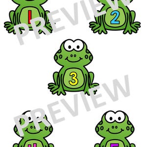 Five Green Speckled Frogs Song: Number Rhyme & Stick Puppets (digital ...